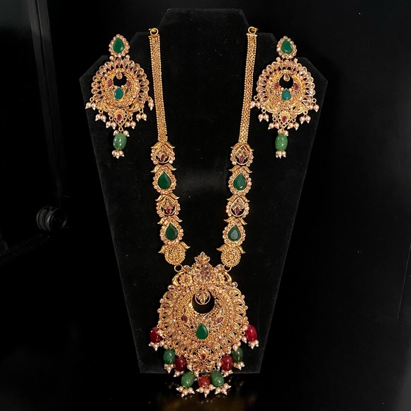 Salwar Kameez | Jewelry | Indian Pakistani Gold Necklace Set | Poshmark